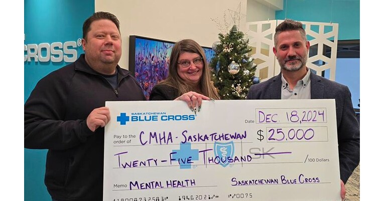 Saskatchewan Blue Cross supports CMHA Regina with $25,000 donation for ...