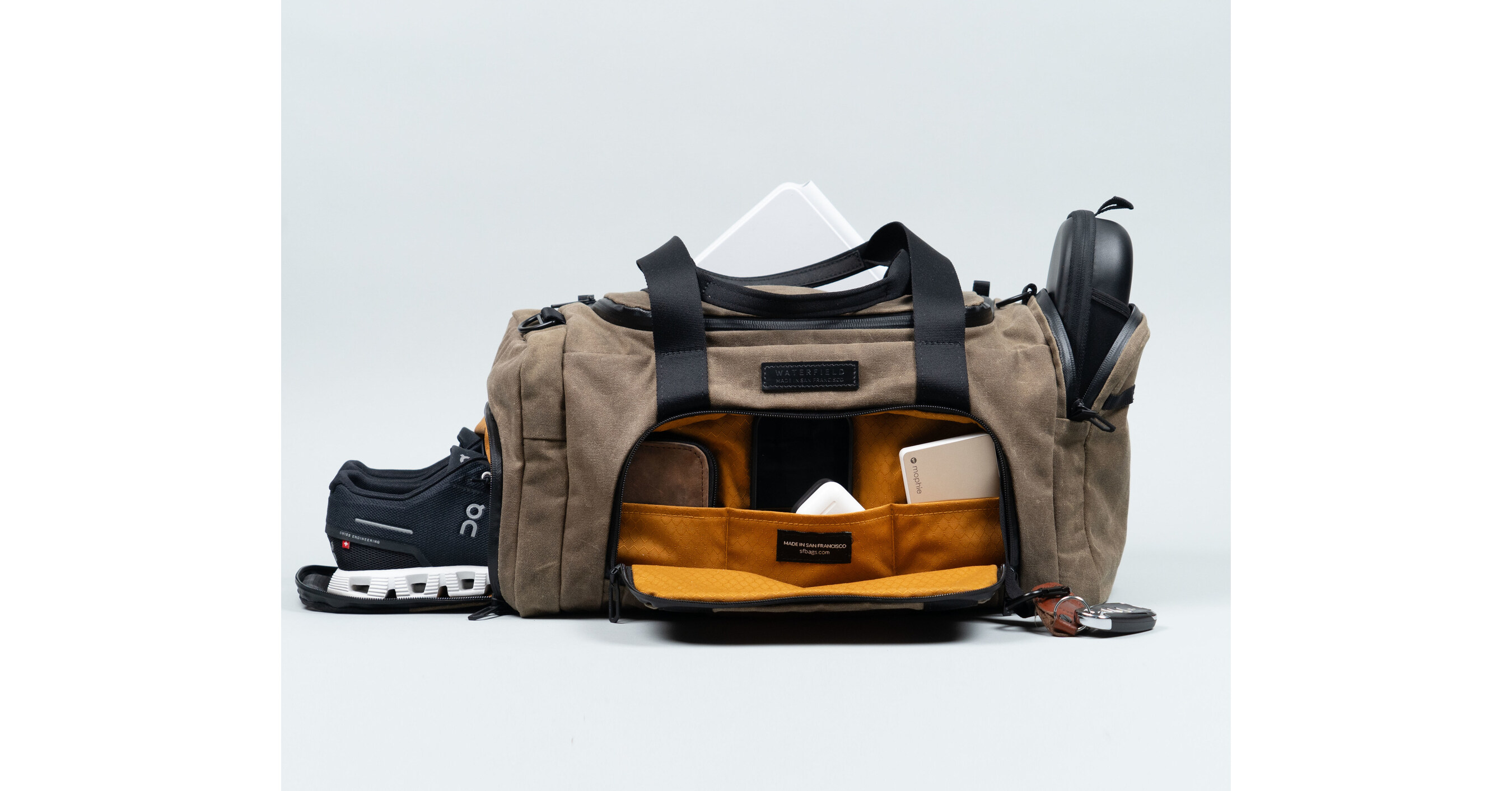 US-Made WaterField Flex Gym Bag Features Customer-Inspired Design Solutions
