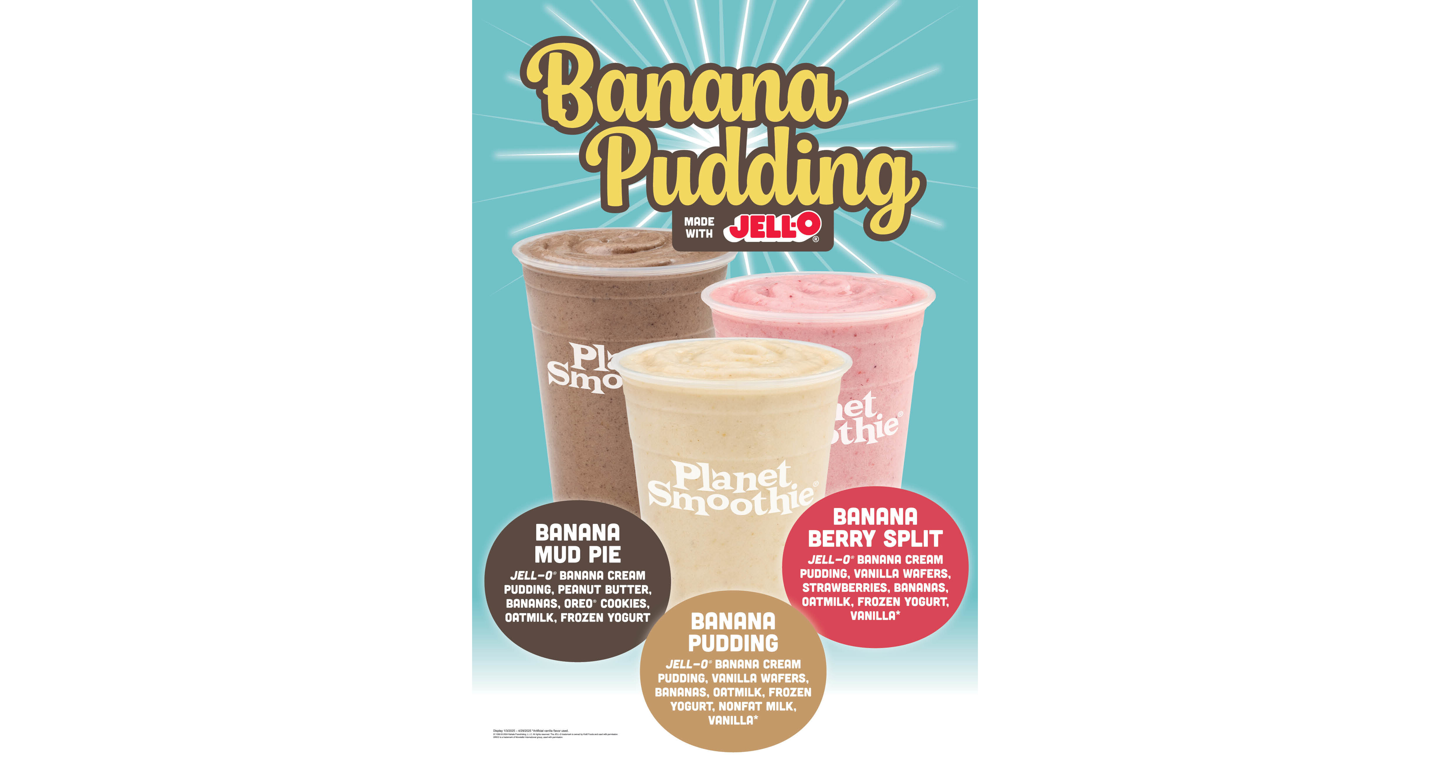 Planet Smoothie's New Menu Items Made with JELL-O® Pudding Will Make ...