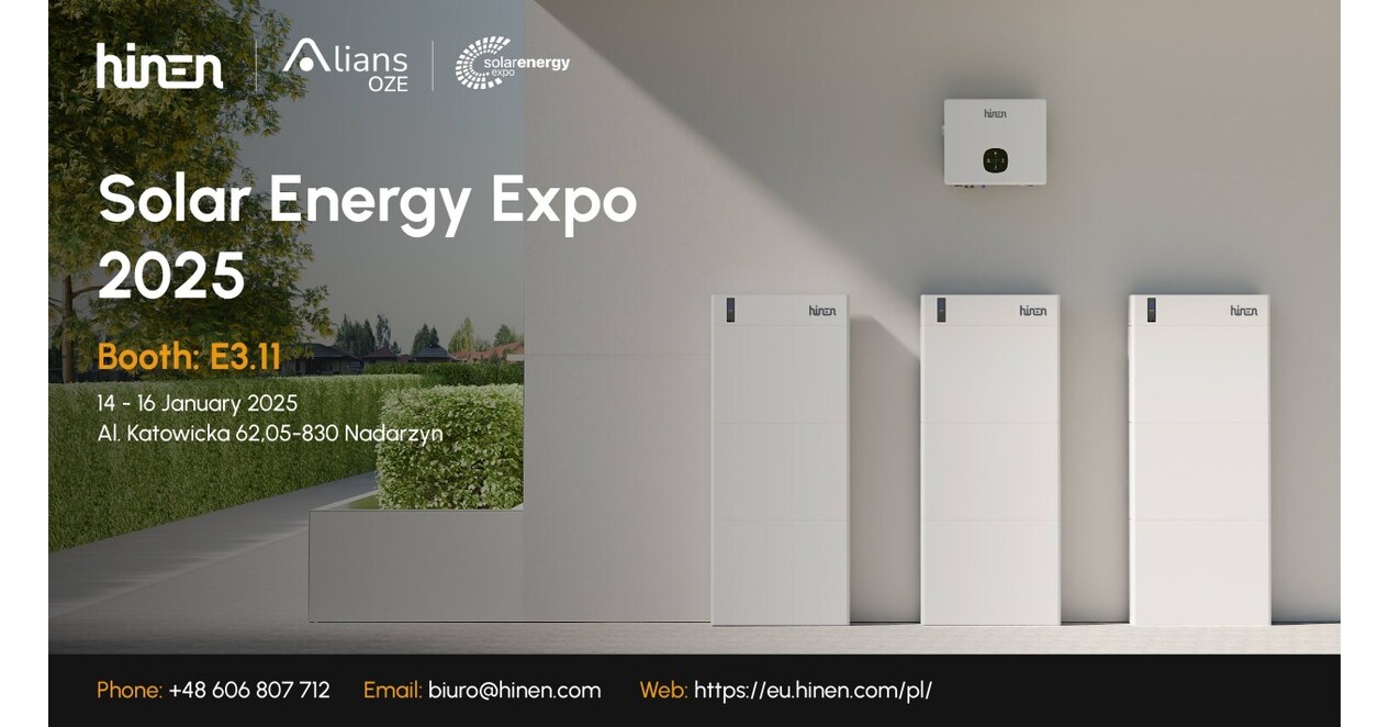 Hinen to Showcase Advanced Energy Storage Solutions at Solar Energy Expo 2025