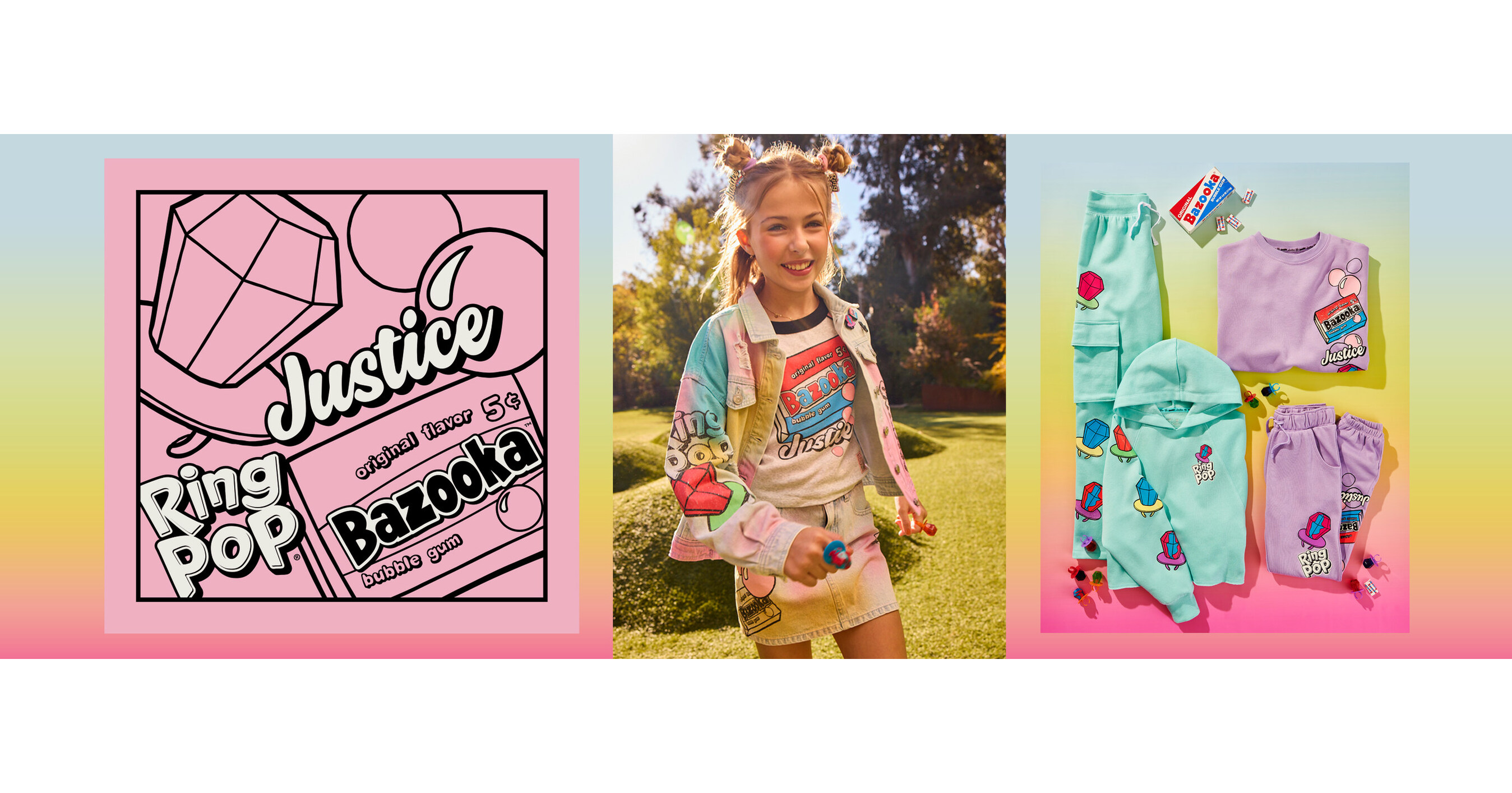 Justice Partners With Ring Pop® and Bazooka® for a Sweet Collaboration
