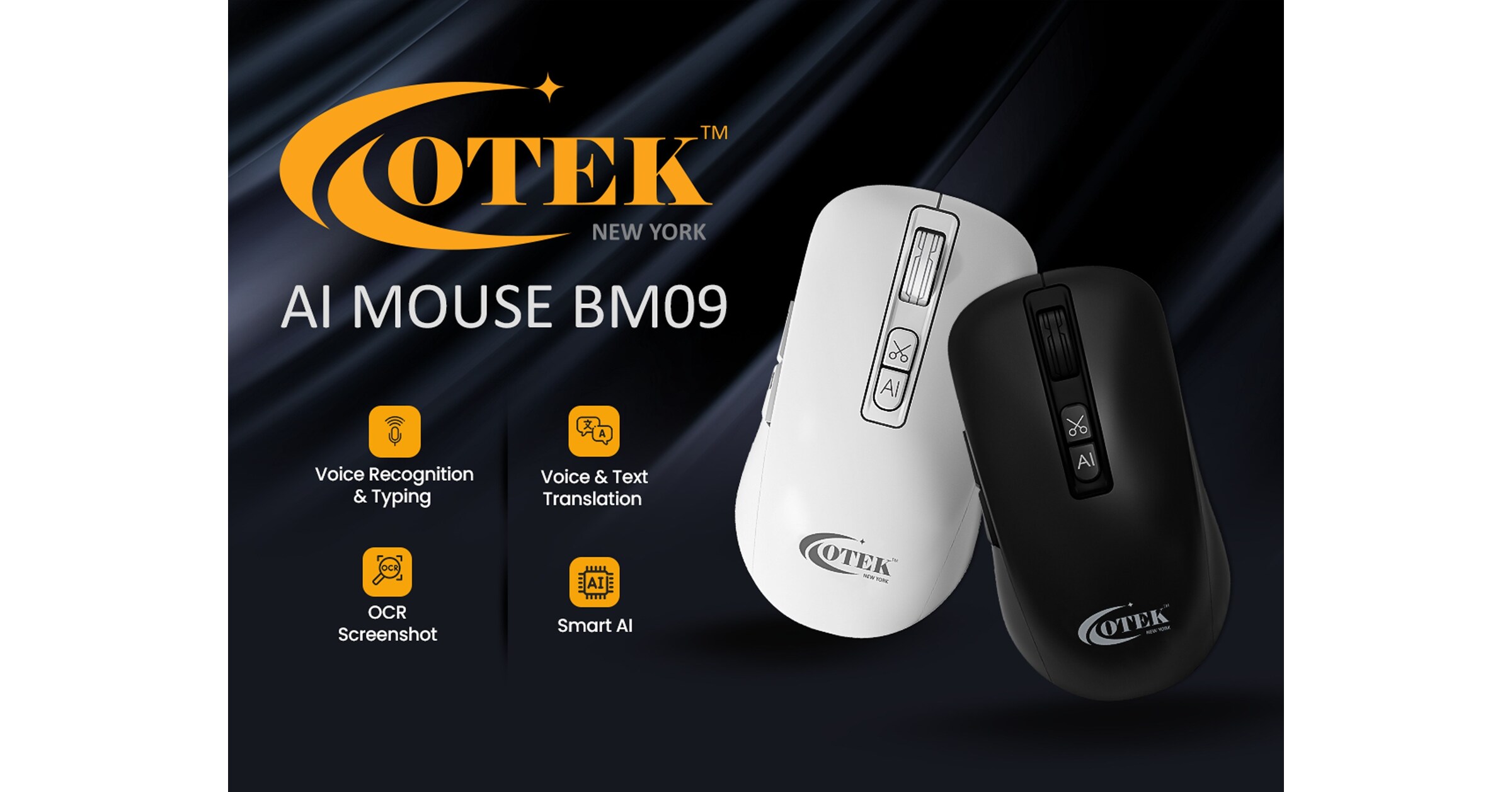 OTEK launches BM09, India's first AI Mouse with Voice Typing, Voice ...