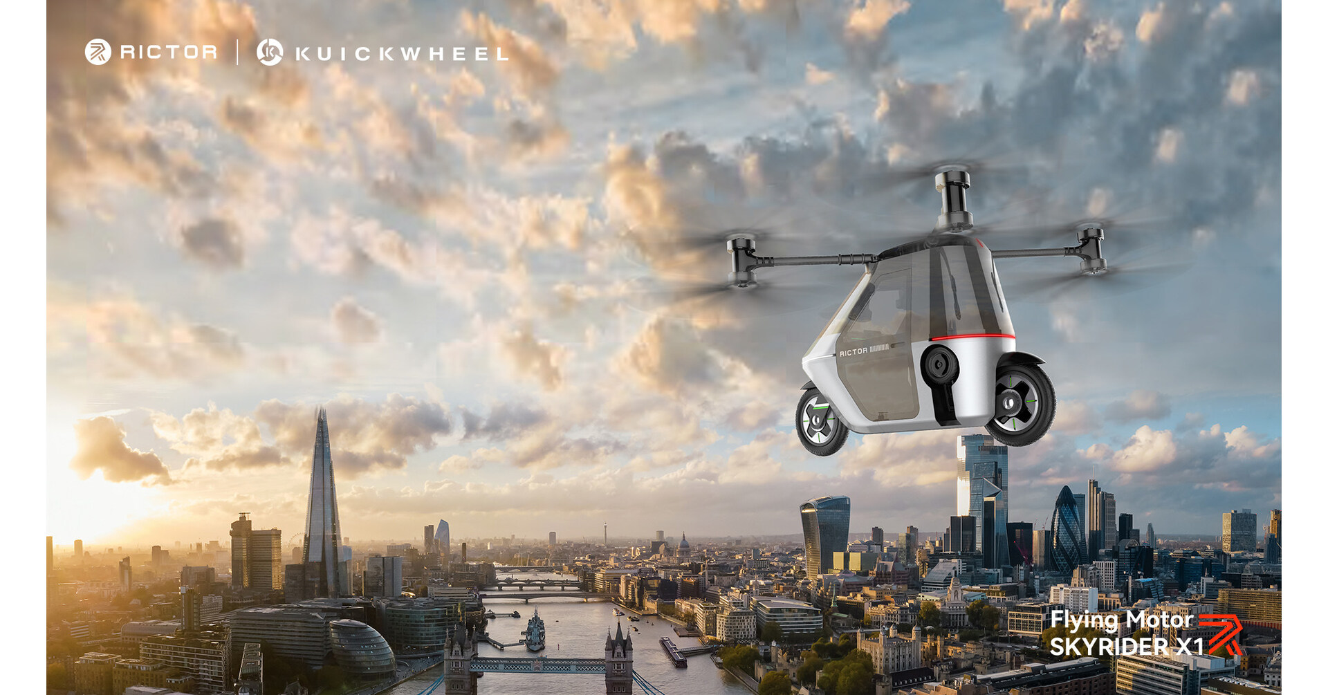 RICTOR Unveils the World's First Amphibious Passenger Flying Motorcycle ...