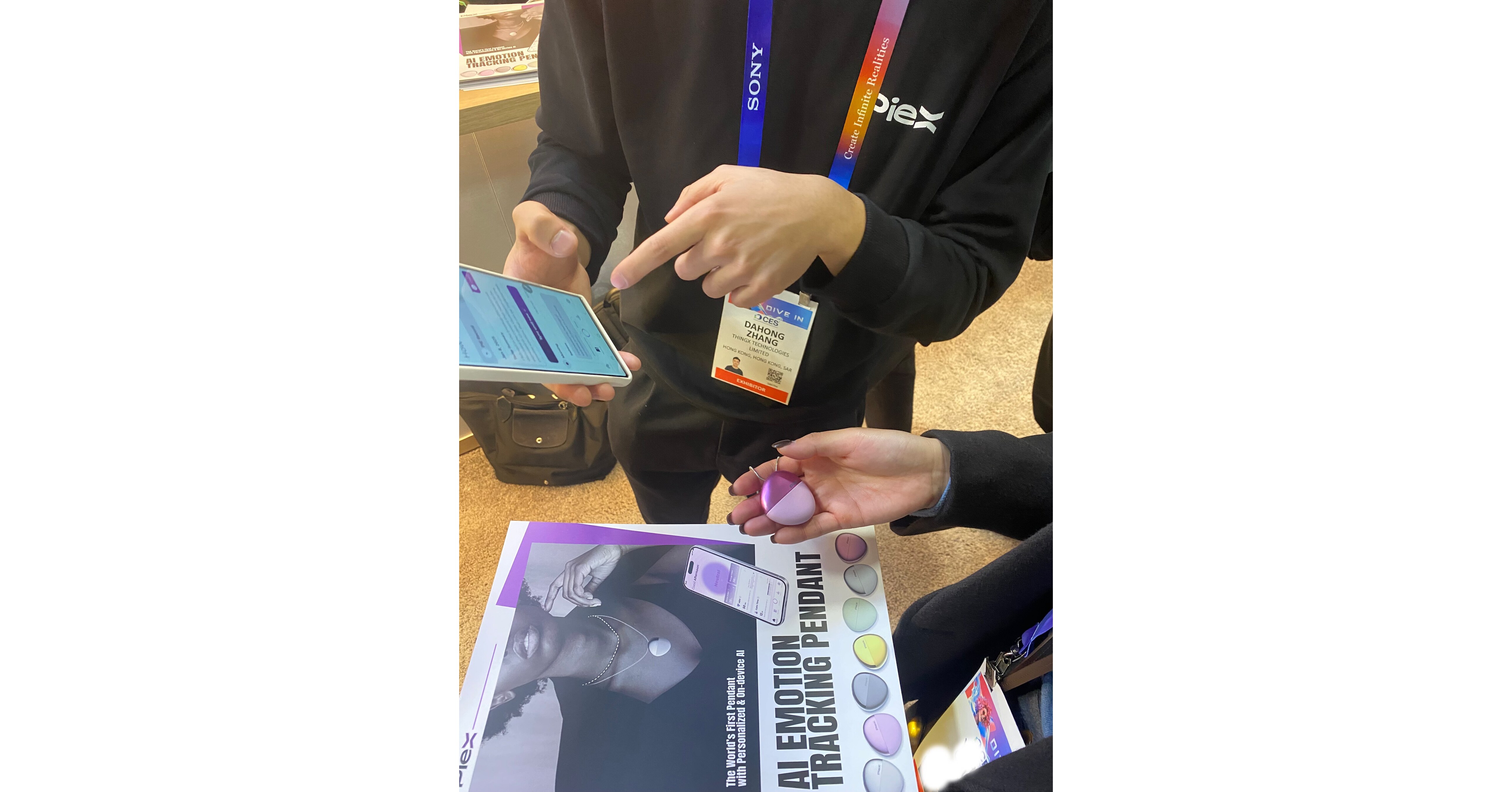 PieX - World's First AI Emotion Tracking Pendant Launches at CES 2025