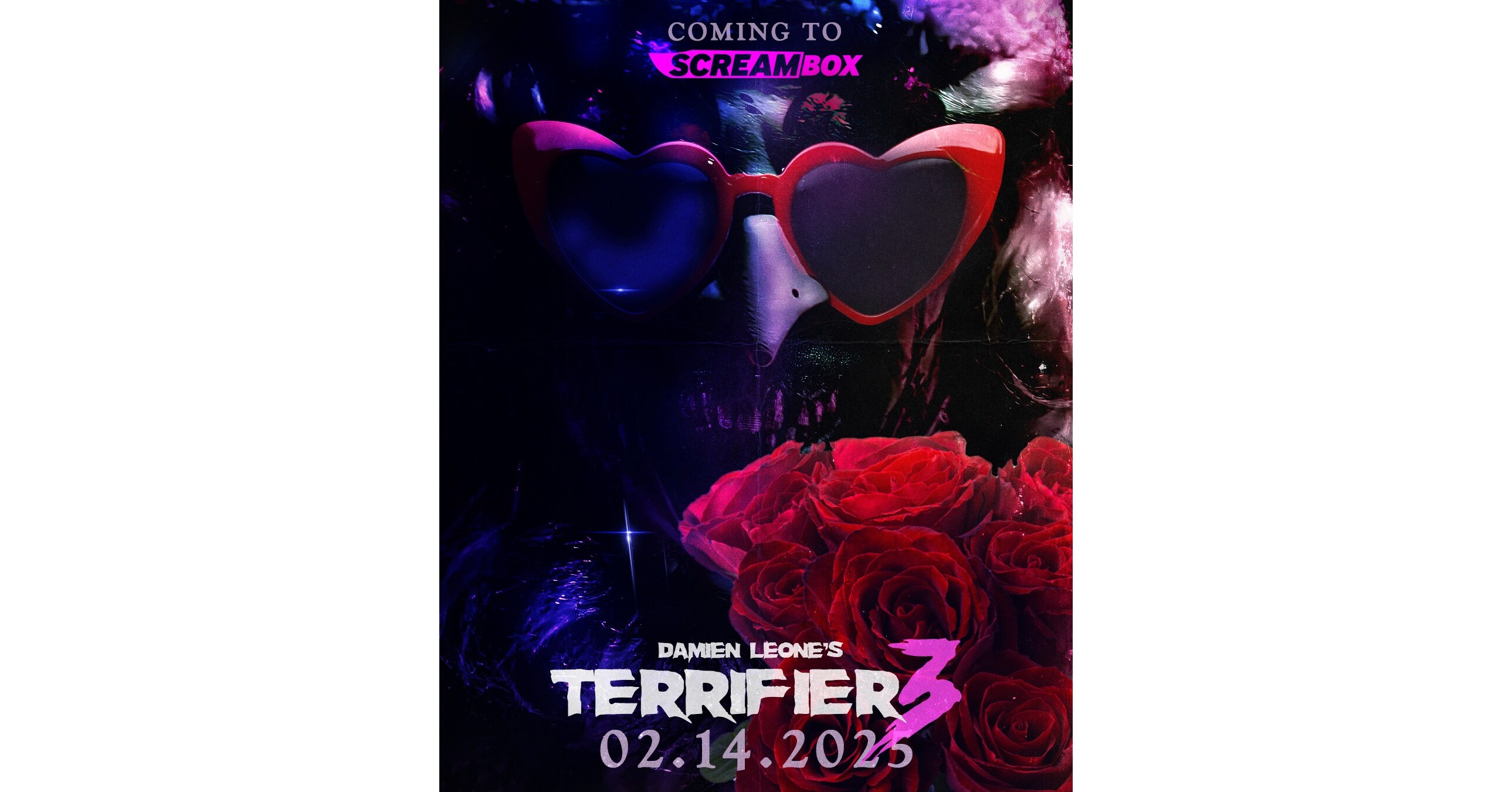 BLOODY VALENTINE: TERRIFIER 3 PREMIERES FEB. 14 ON CINEVERSE'S SCREAMBOX