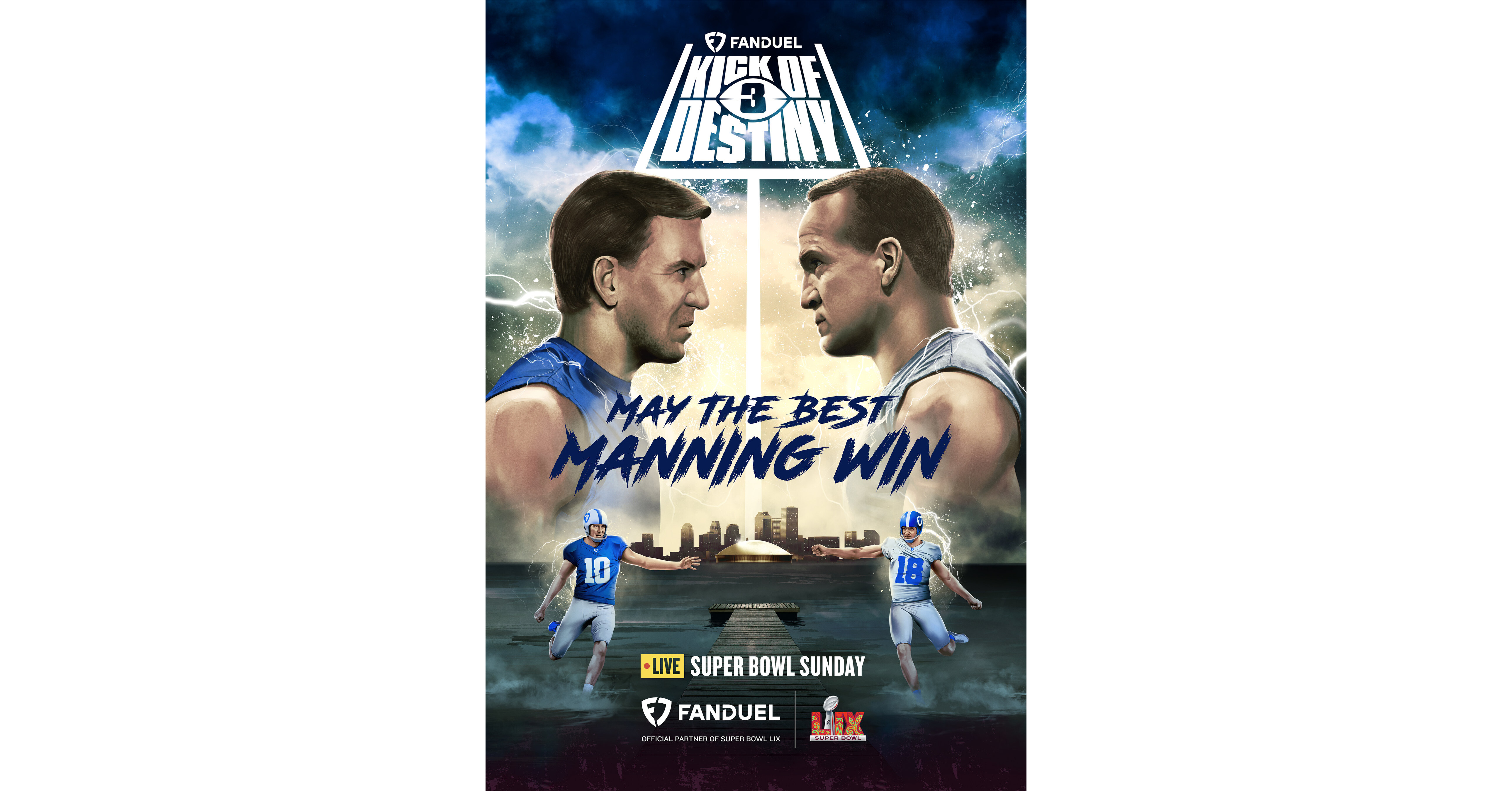 Peyton Manning and Eli Manning Face Off Live at Super Bowl LIX in ...