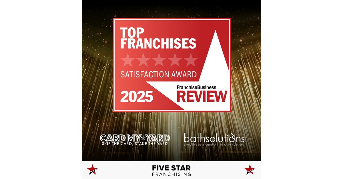 Five Star Franchising brands named 2025 Top Franchises by Franchise ...