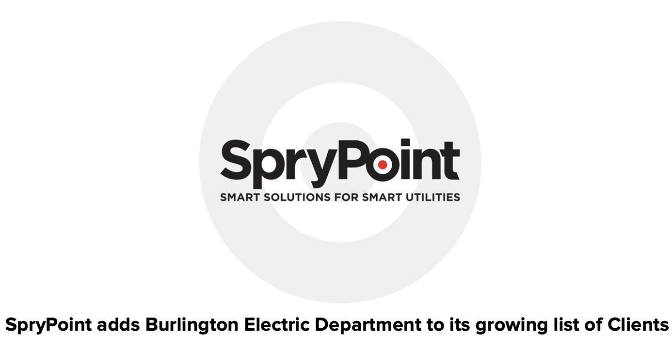 SpryPoint adds Burlington Electric Department to its growing list of ...
