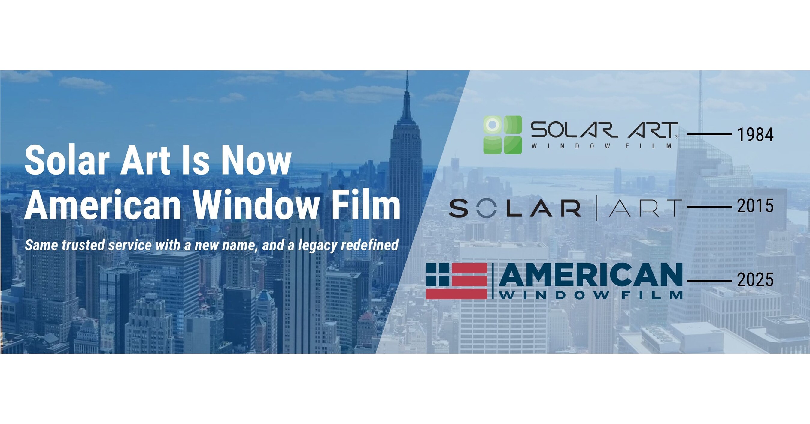 Solar Art Window Film Rebrands to American Window Film in 2025