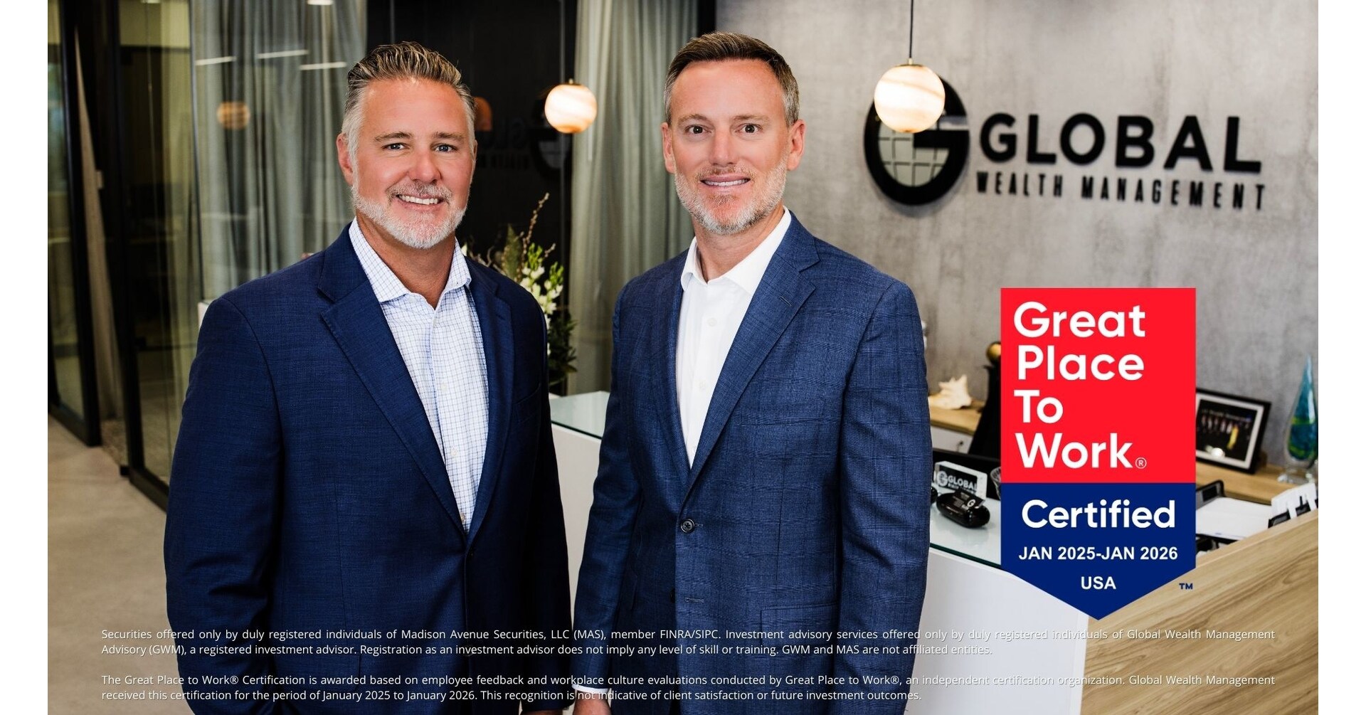 Global Wealth Management Earns Great Place to Work® Certification ...