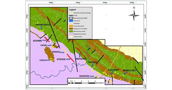 Loncor Gold Reports Encouraging Drilling Results Along Structural Trend from Adumbi