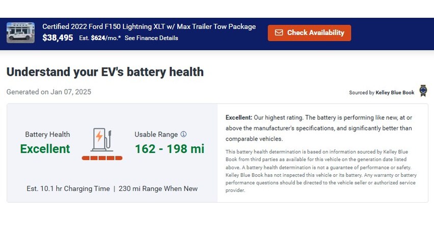 EV Battery Health Scores Now Available on Autotrader Listings