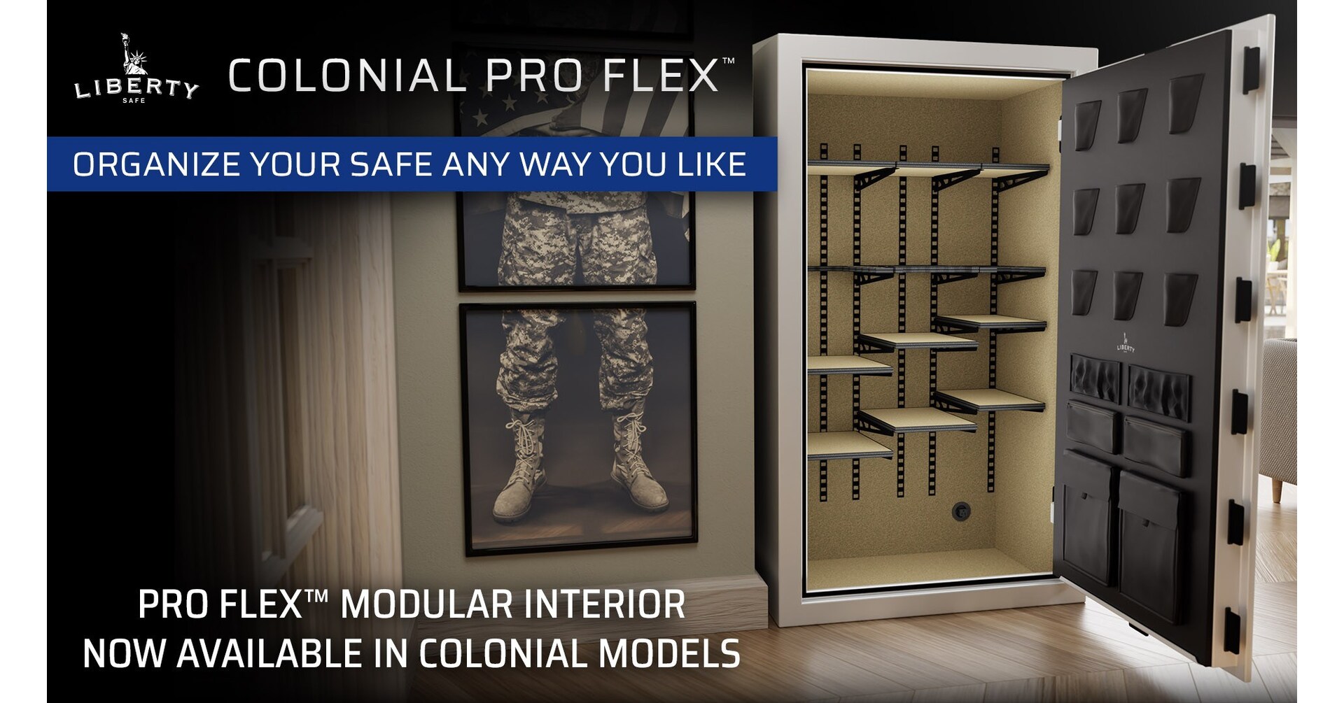 Liberty Safe Introduces Pro Flex™ Modular Shelving System for Colonial ...