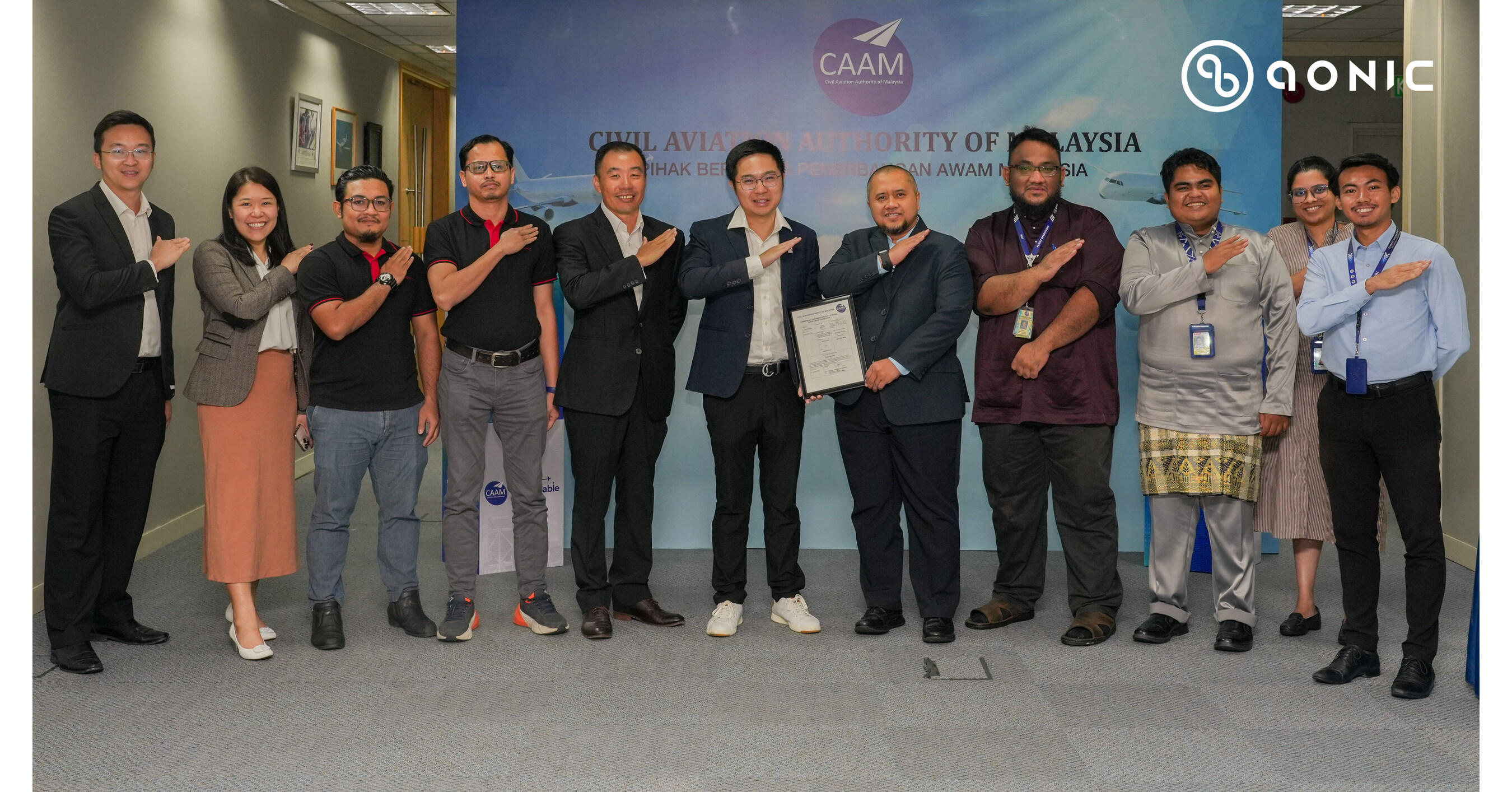 Aonic Secures Unmanned Aerial Work Certificate (UAWC) from CAAM ...