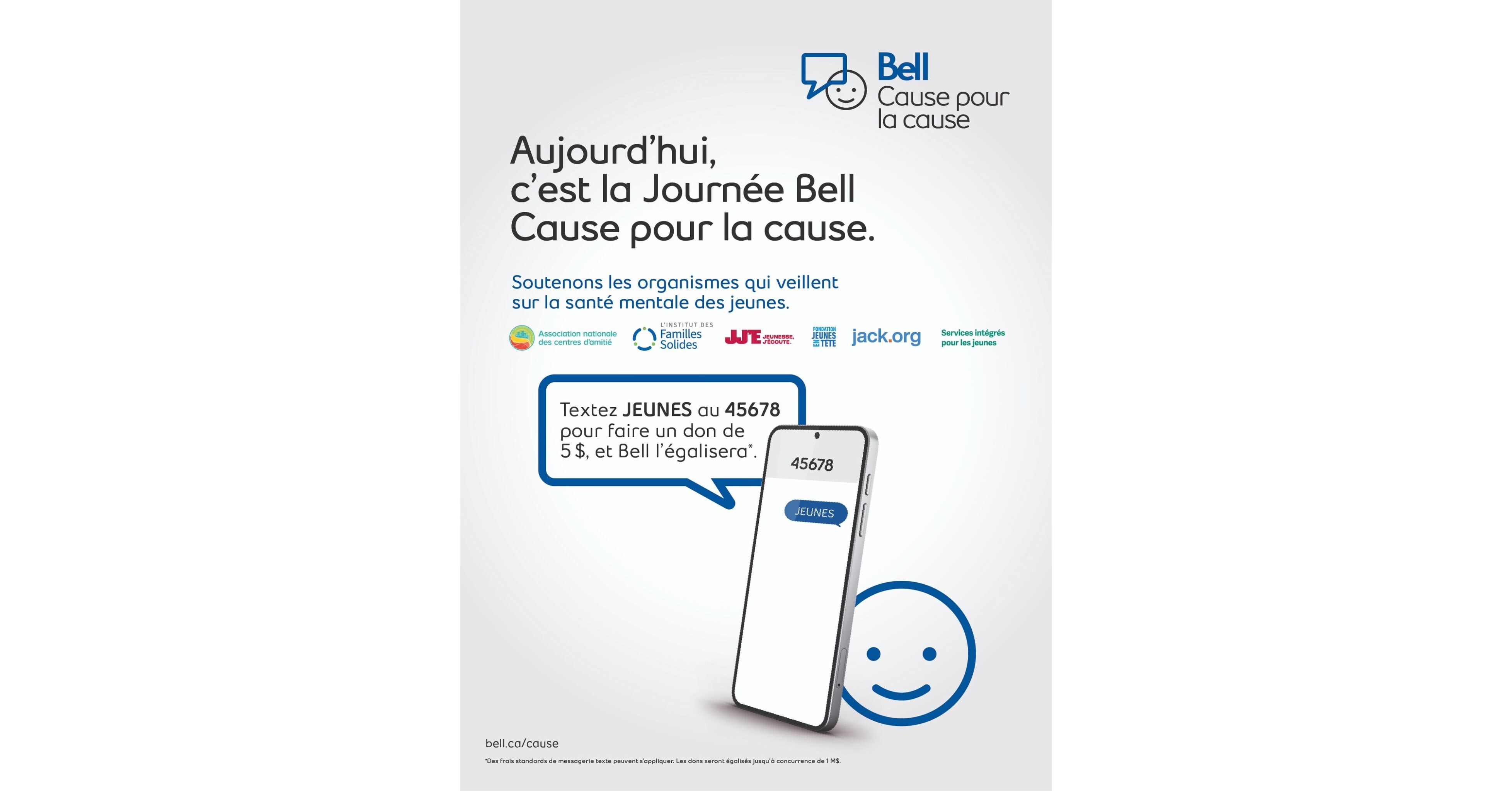 Aujourd'hui, c'est la Journée Bell Cause pour la cause! Tout le monde est invité à se joindre à ...