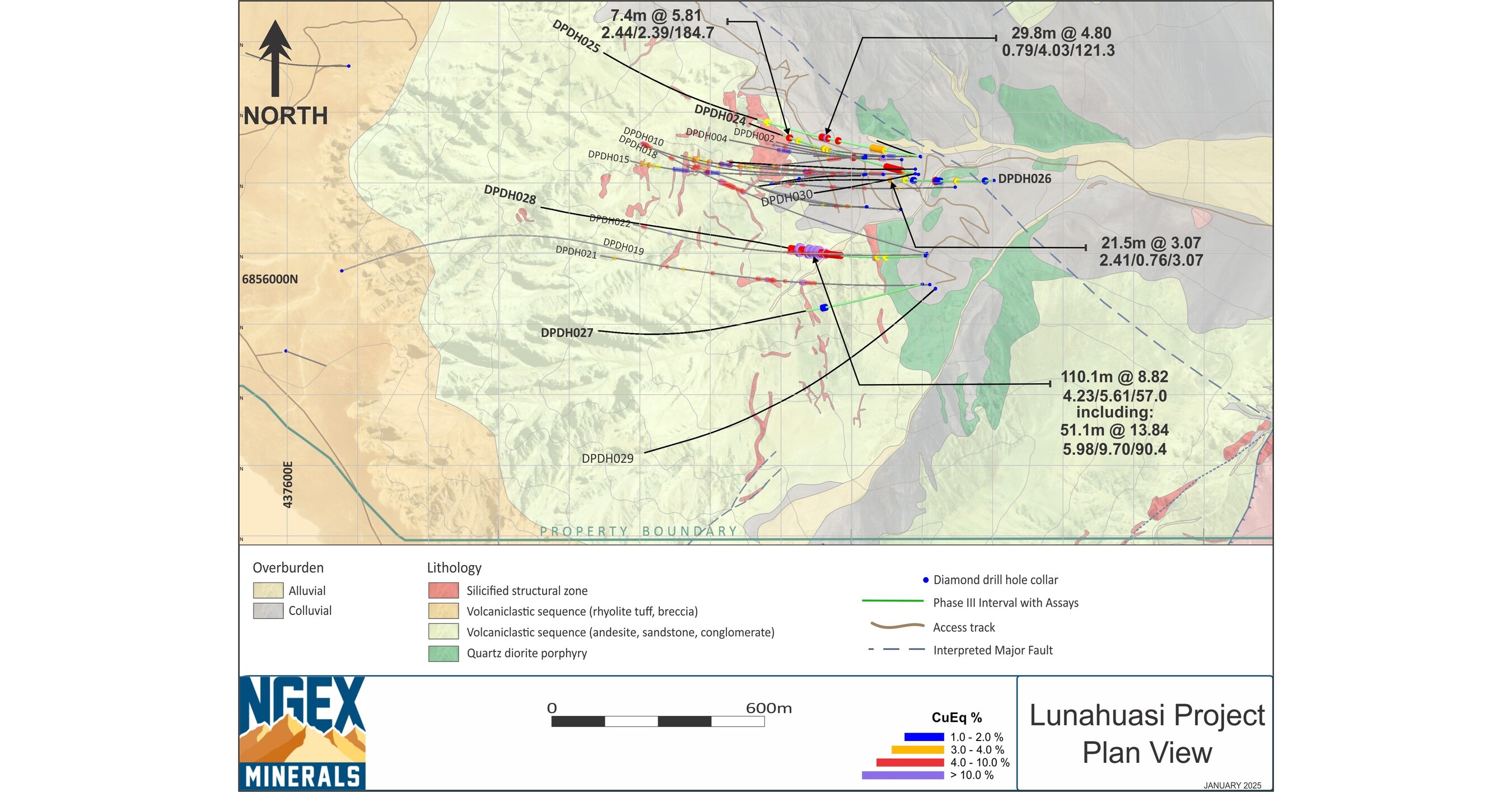 NGEx Drills 51.10m at 13.84% CuEq within 205.35m at 5.08% CuEq at ...