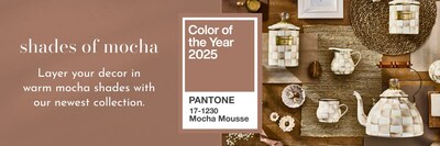 MacKenzie-Childs Unveils the Mocha Check Collection, Redefining Its ...