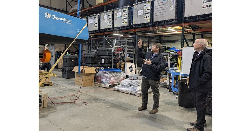 Congressman Courtney Visits ThayerMahan to Discuss Undersea Issues