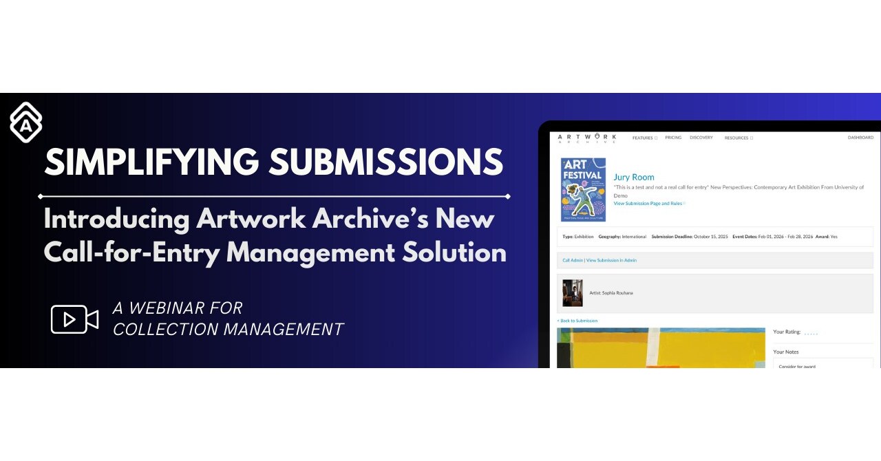 Artwork Archive Launches First-of-its-Kind, Integrated "Call for Entry ...
