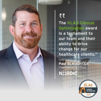 Nordic wins 2025 Best in KLAS award for Clinical Optimization as firm ...