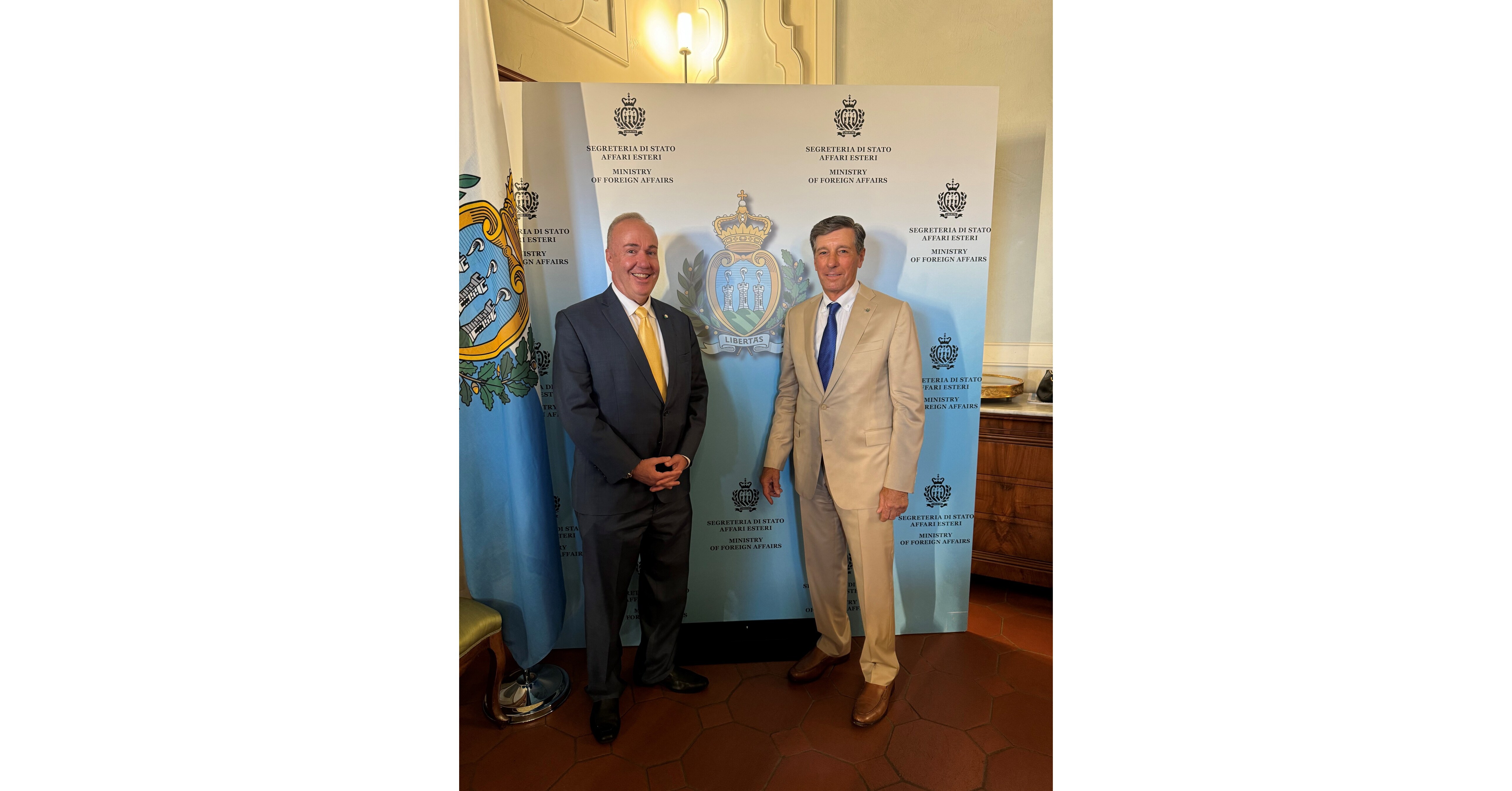DANIEL DILELLA APPOINTED HONORARY CONSUL OF THE REPUBLIC OF SAN MARINO