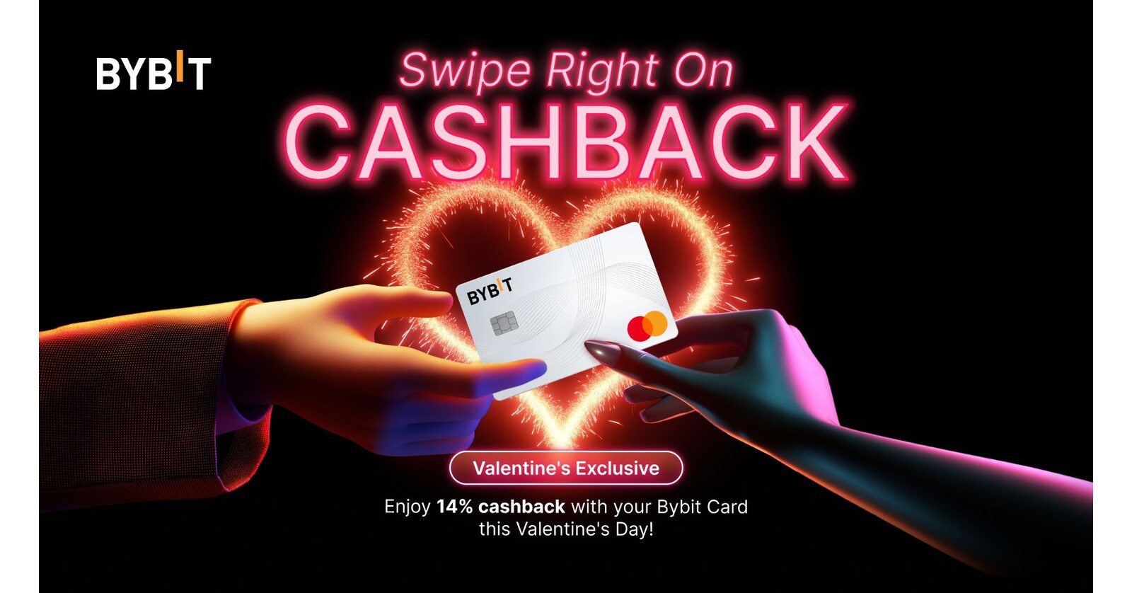 Bybit Card Presents Valentine's Special: 14% Cashback for 24 Hours Only