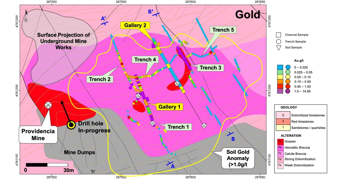 PAN GLOBAL SAMPLES 3.11 G/T GOLD OVER 37 m, CONFIRMING SIGNIFICANT NEAR-SURFACE MINERALIZATION ...