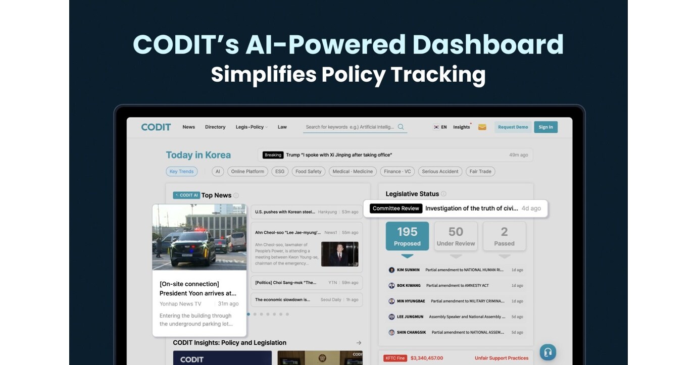 Hankyung.com introduces: CODIT Launches AI-Powered English Policy Dashboard to Help Global ...