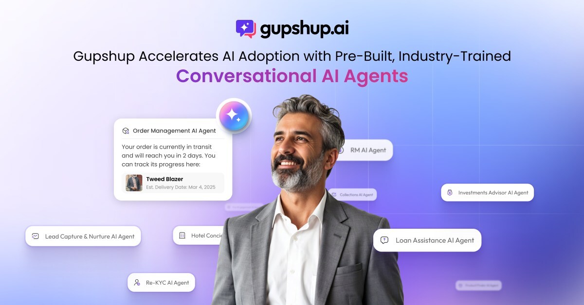 Gupshup Showcases Pre-Built, Industry-Trained, Multimodal AI Agents at ...