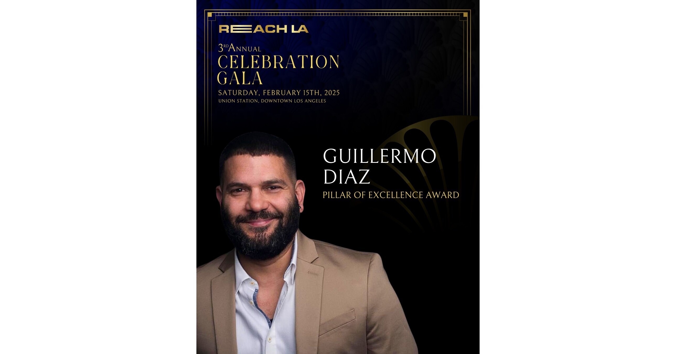 REACH LA to Honor Guillermo Diaz at Annual Celebration Gala Featuring ...