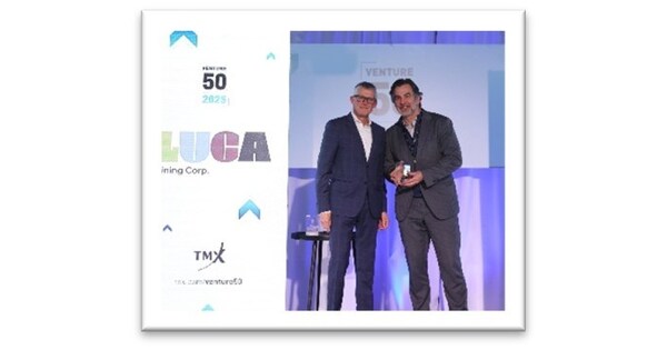 LUCA NAMED TO TSXV LIST OF TOP 50 PERFORMING COMPANIES