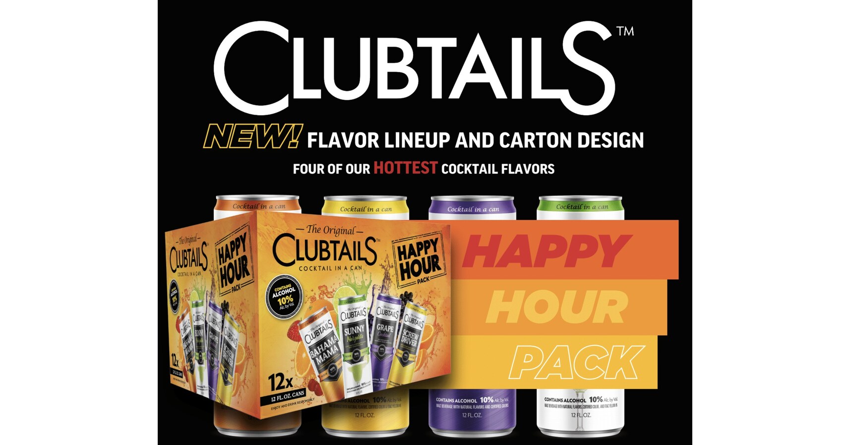 Clubtails - The Original Cocktail in a Can and Clubtails Crushers Pep ...