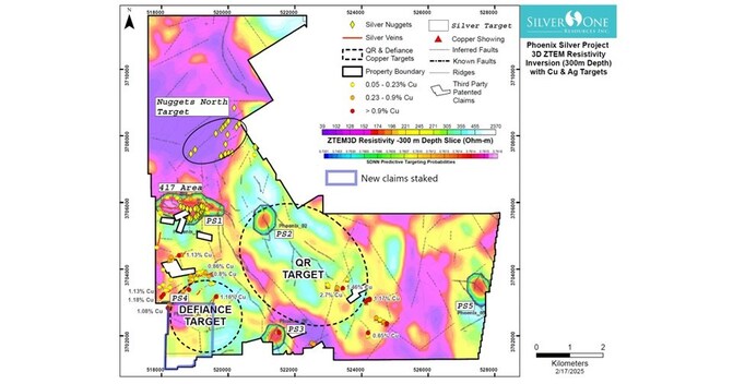 SILVER ONE'S ZTEM AIRBORNE GEOPHYSICAL SURVEY OUTLINES POTENTIAL ...