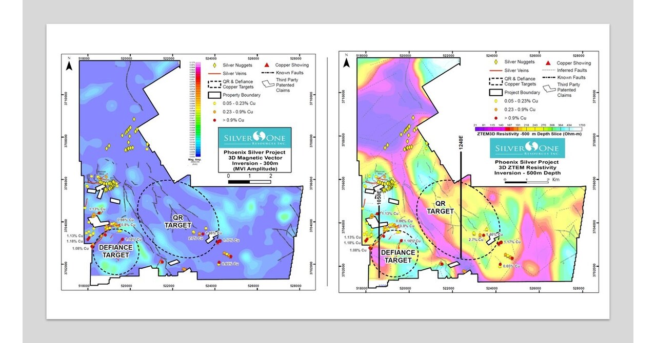 SILVER ONE'S ZTEM AIRBORNE GEOPHYSICAL SURVEY OUTLINES POTENTIAL ...