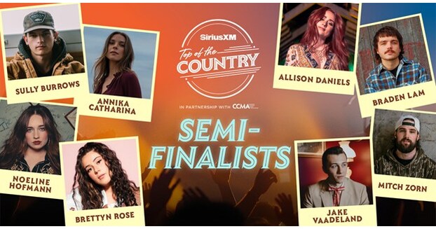 SiriusXM Canada and the CCMA reveal the eight semi-finalists in the ...