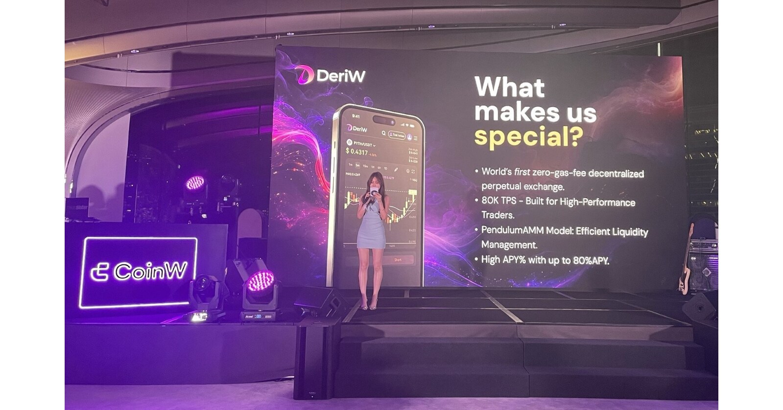 DEX Platform DeriW Officially Debuts at the 'Connecting Legends' Event ...