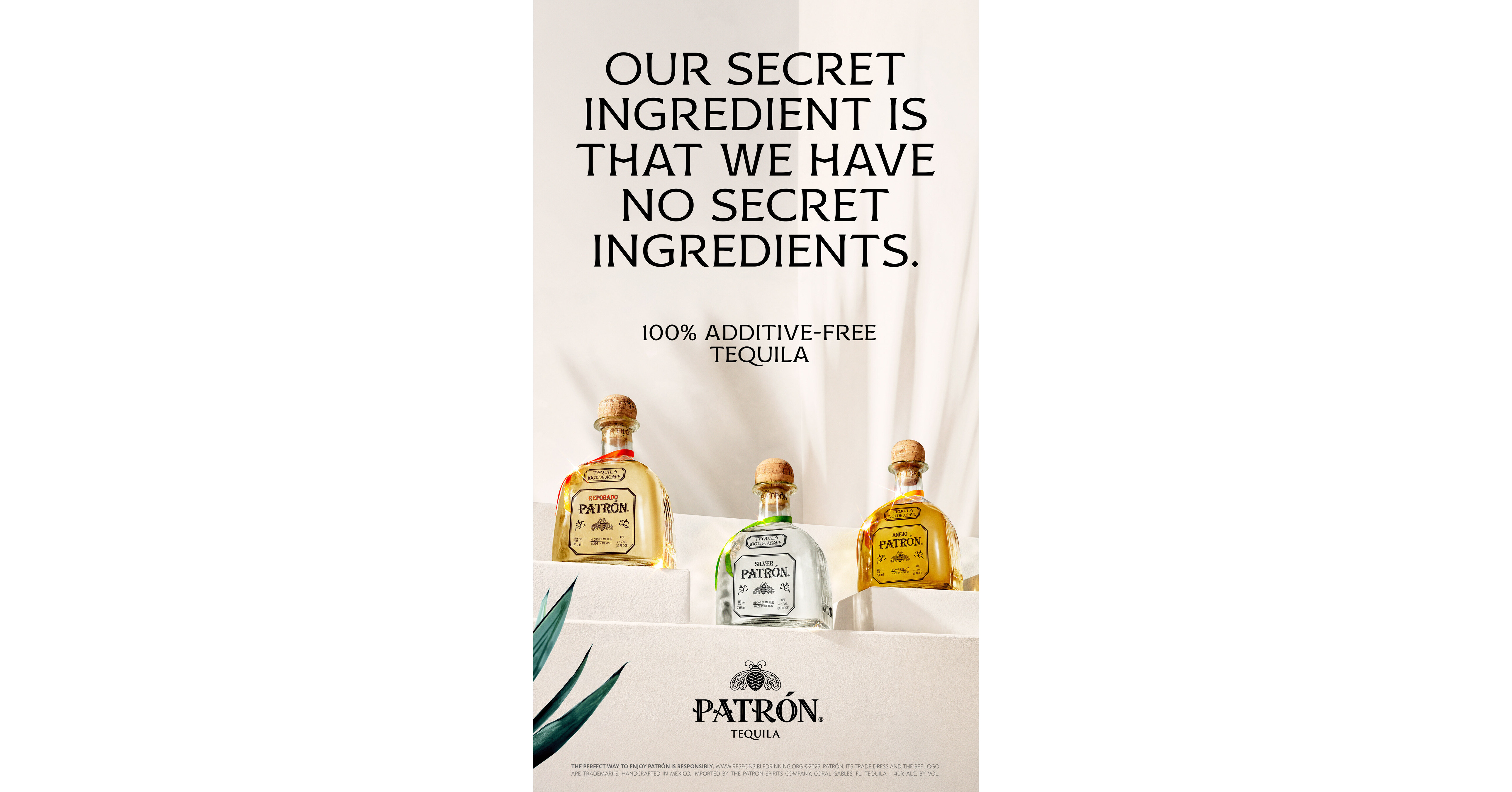 PATRÓN TEQUILA LAUNCHES "100% ADDITIVE-FREE TEQUILA" CAMPAIGN ...