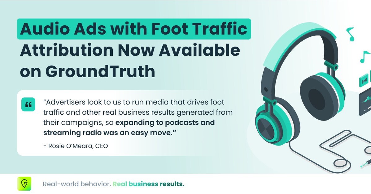 Audio Ads with Foot Traffic Attribution Now Available from GroundTruth