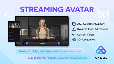 AKOOL Unveils Enhanced Streaming Avatars with Seamless LLM Integration ...