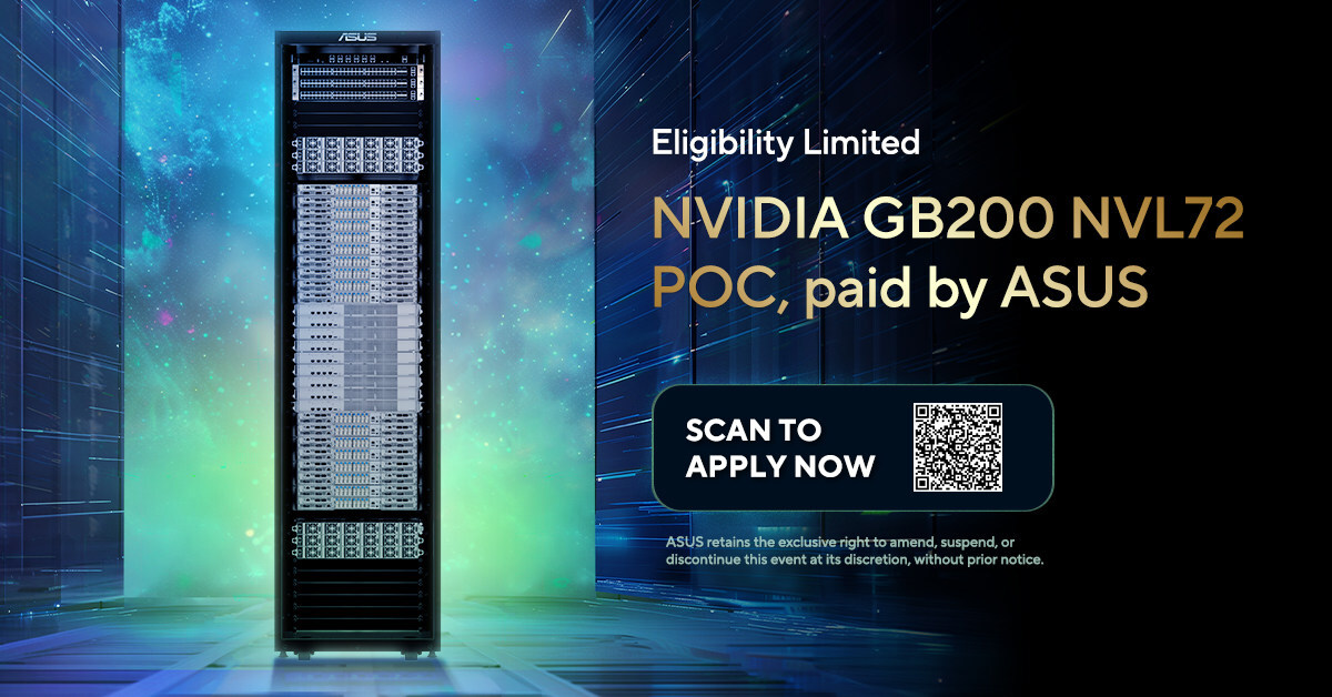 ASUS AI POD With NVIDIA GB200 NVL72 Platform Ready to Ramp-Up ...