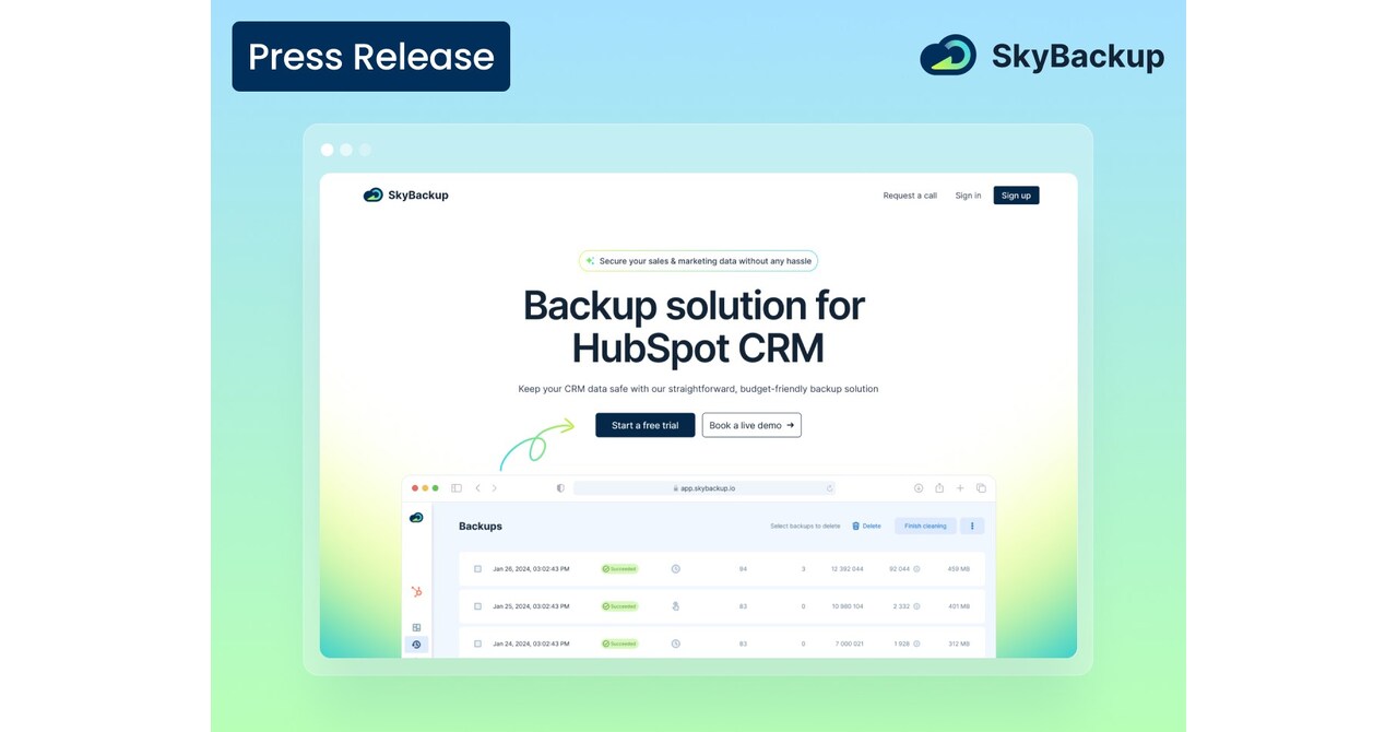 Skyvia Launches SkyBackup: An Extensive Backup Solution for HubSpot Users