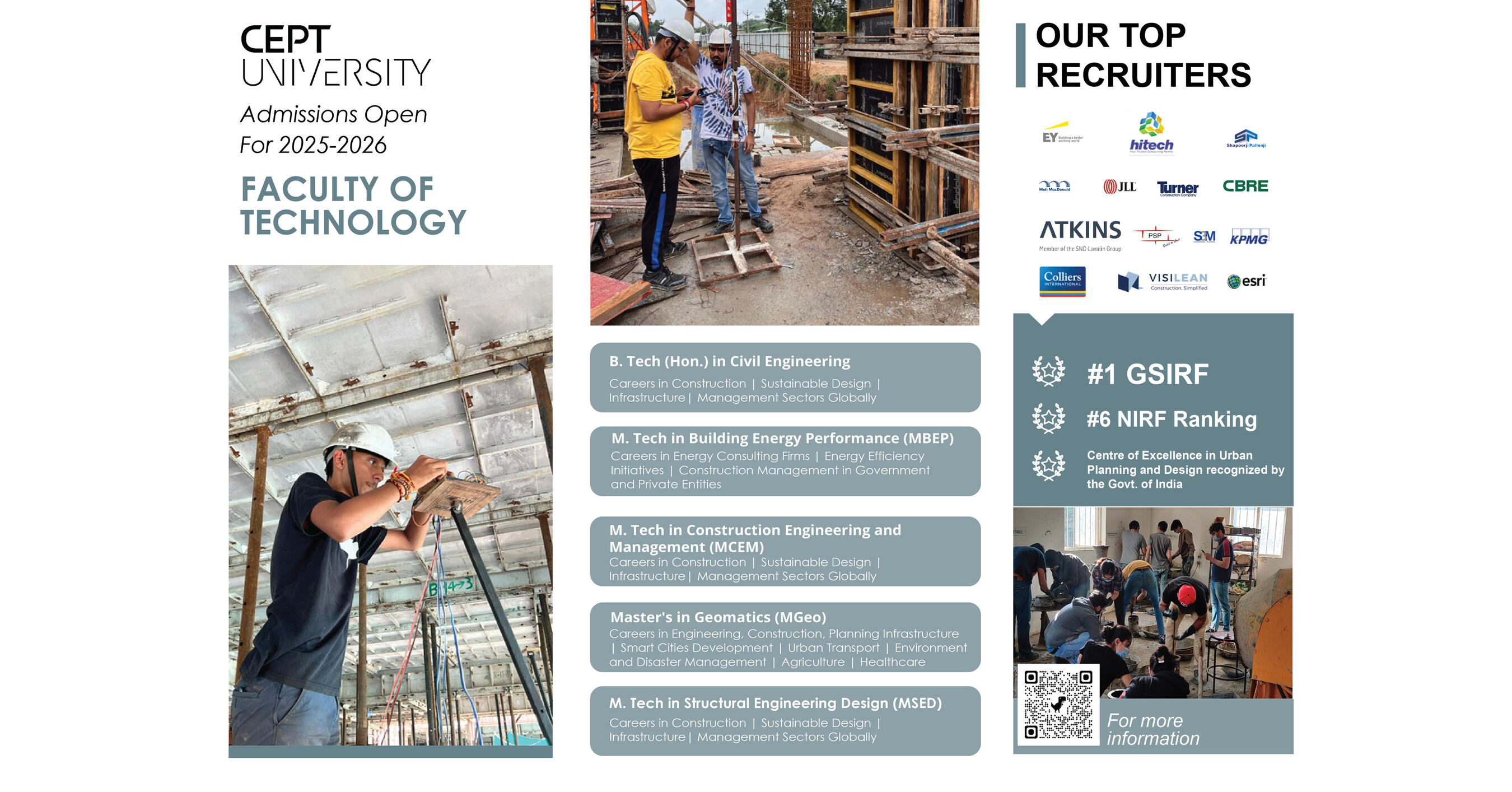 Faculty of Technology at CEPT University Invites Applications to UG and ...