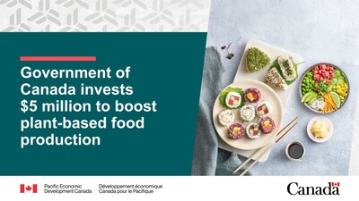 Government of Canada invests $5 million to boost plant-based food ...