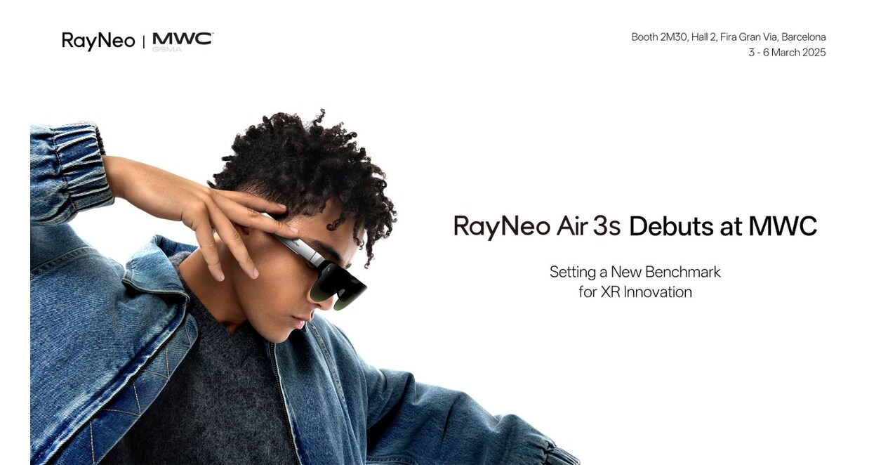 RayNeo stellt auf dem MWC 2025 die nächste Generation der XR-Brille RayNeo Air 3s vor