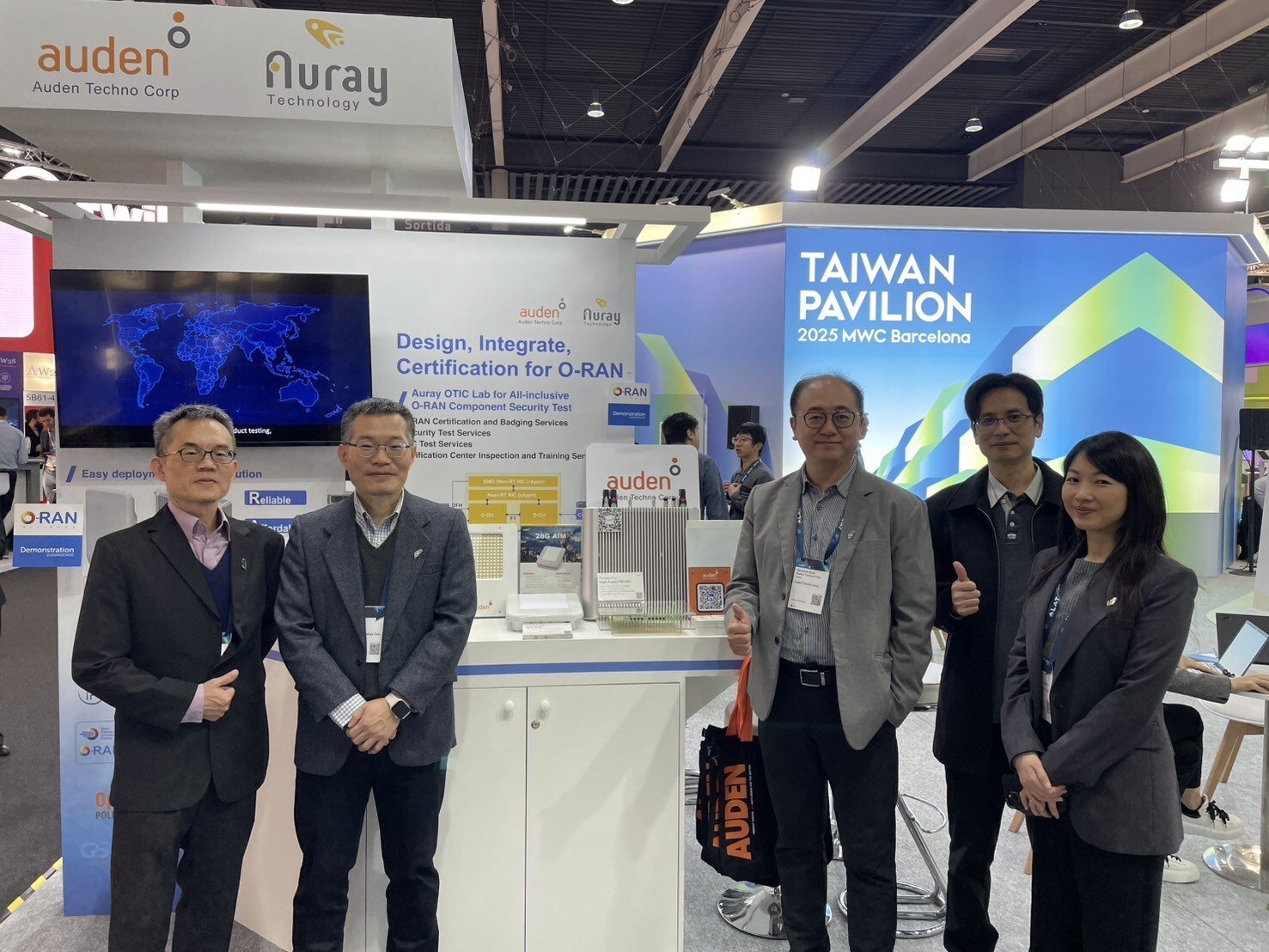 Auden Techno Corp. Unveils 6G NTN & O-RAN Innovations at MWC 2025 - Mar 4, 2025