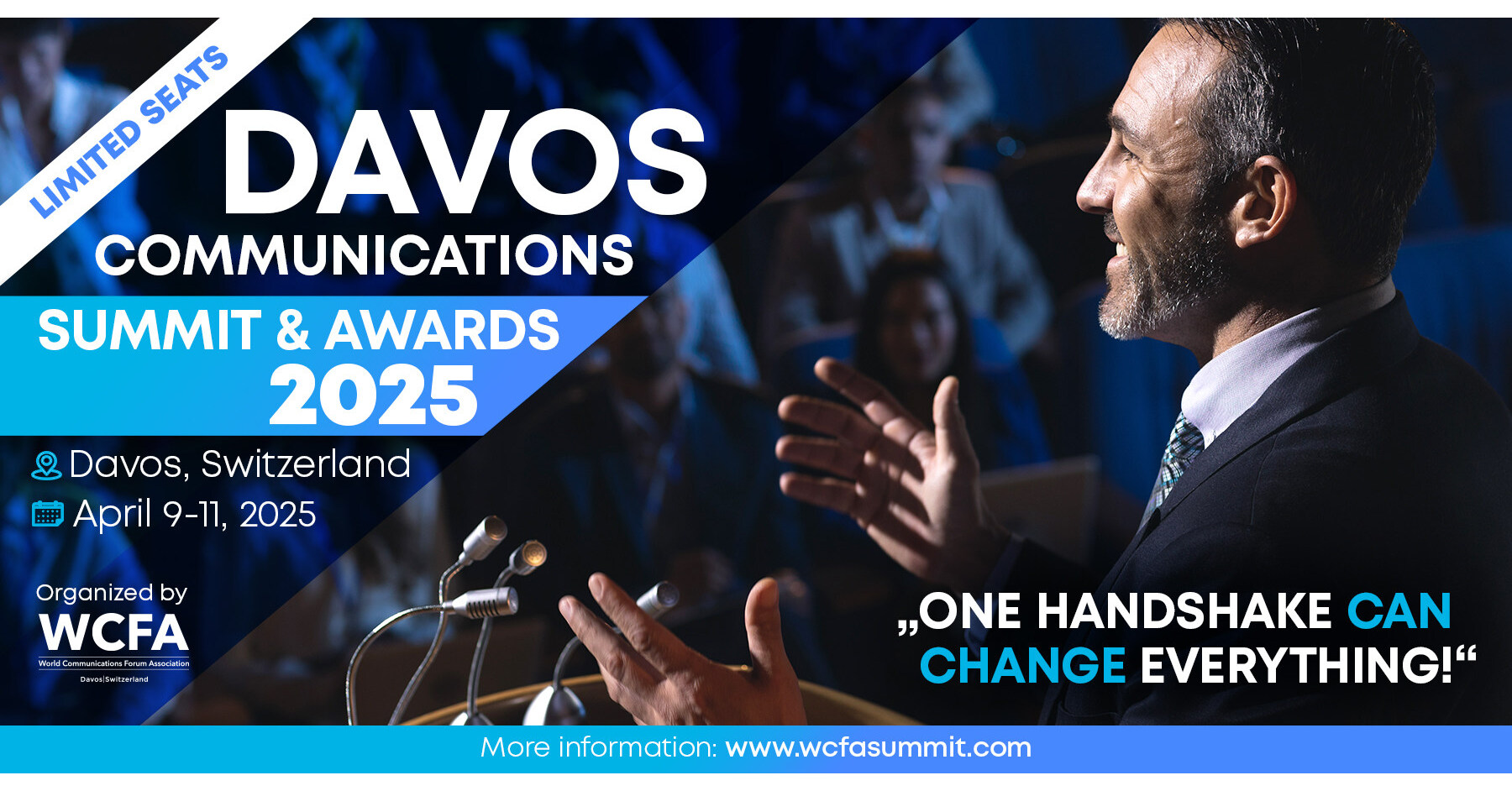 Davos Communications Summit & Awards - 9-11 April 2025, takes place in the Swiss Alps