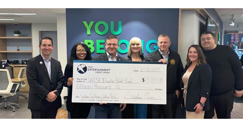 First Entertainment Credit Union Donates $75,000 to Support California ...