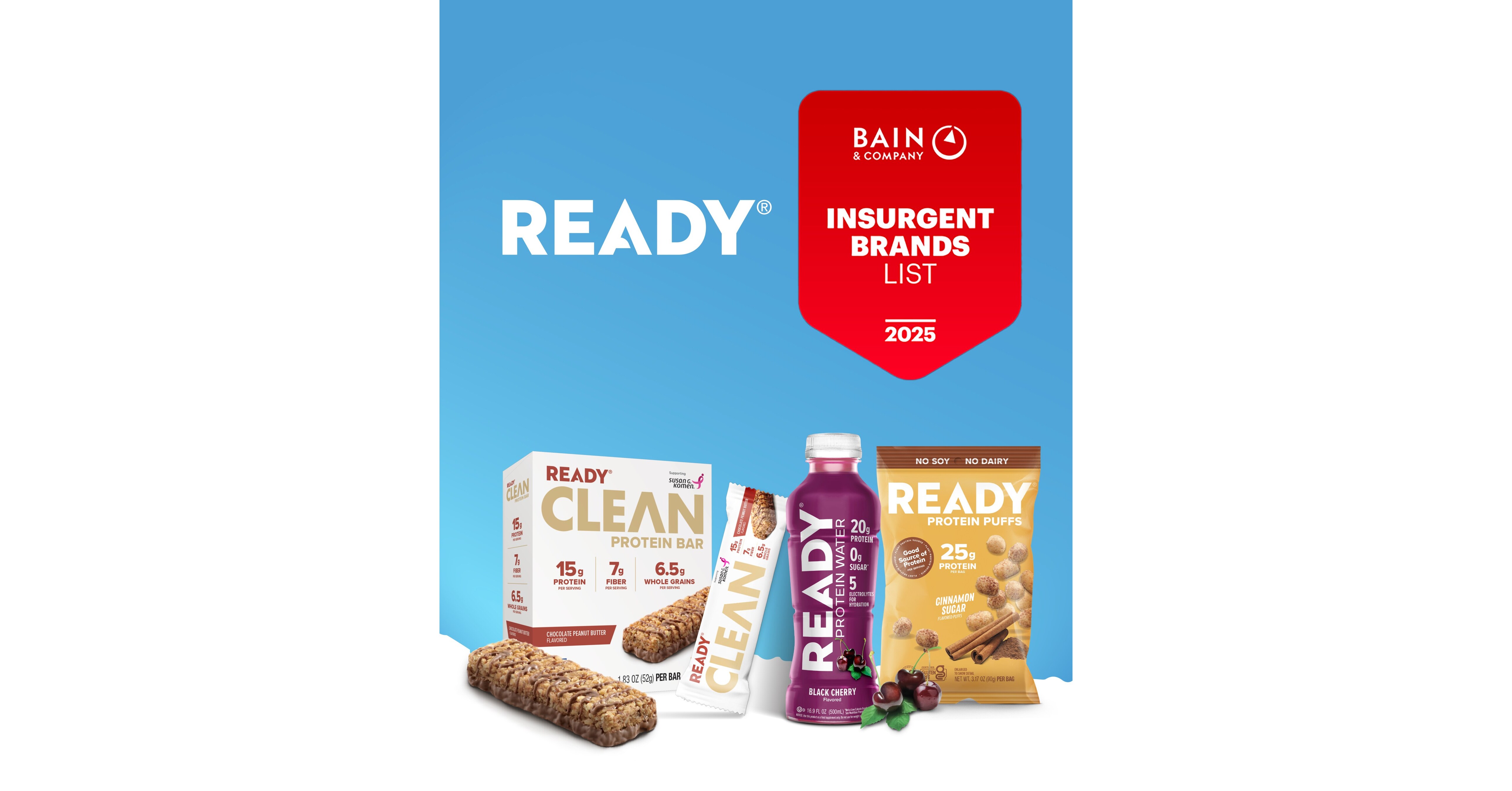 Ready® Recognized on Bain & Company's 2025 Insurgent Brands List