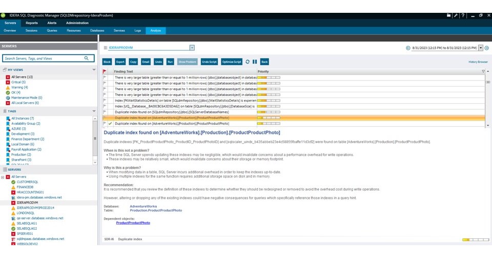 Idera Announces General Availability of SQL Diagnostic Manager 13.0