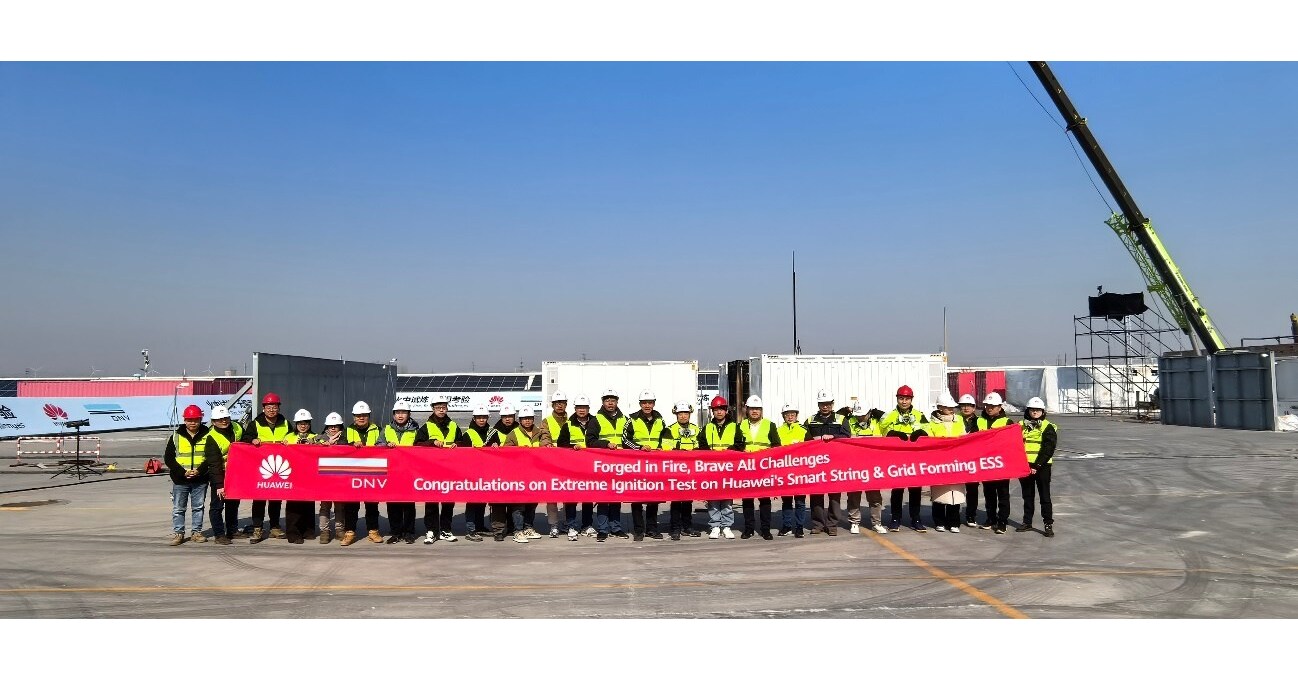 Huawei's Smart String & Grid Forming ESS Triumphs in Extreme Ignition Test